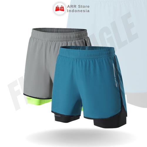 Promo Celana Lari Pria FLASH EAGLE Celana Olahraga Jogging Gym Solid ...