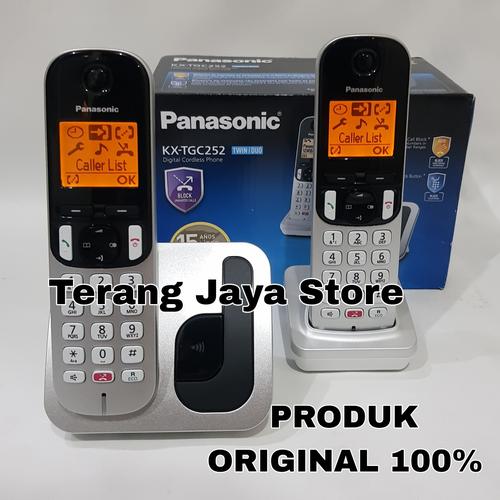 Jual Telepon Wireless Panasonic KX-TGC212 Wireless Phone TGC212 (2 Handset) - KX-TGC252 ...