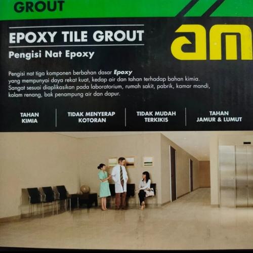 Jual epoxy tile grout pengisi nat epoxy Am 55 warna black (1KG) set ...