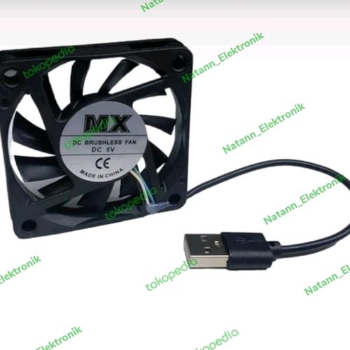Jual kipas mini usb 6cm dc cooler fan 5v 5volt 5 volt 6 cm buat stb/dvr ...