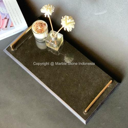 Jual Luxury Marble Tray With Handle | Tatakan Nampan Tray Marmer ...
