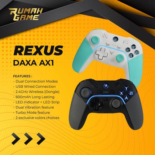 Jual Rexus Daxa Asteria AX1 AX-1 Wireless Wired Gamepad Controller ...