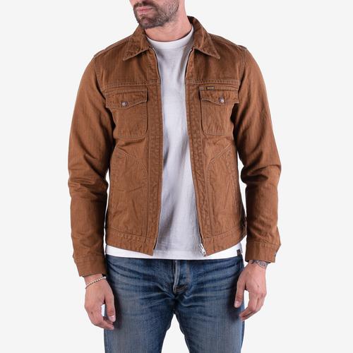 Jual Iron Heart 10oz Herringbone Work Jacket - Brown - XS - Jakarta ...