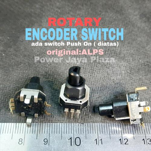 Jual Rotary Encoder Switch + push On button 24 klik/step rotari sw ...