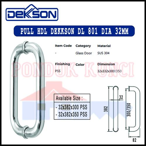 Jual Pull Handle C DEKKSON PH EL 801 Diameter 32mm Gagang Pintu Kaca ...