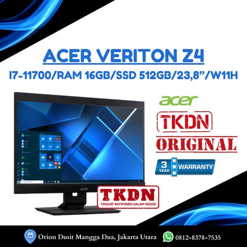 Jual ACER AIO VERITON Z4 VZ4-0085(23.8"/I7-11700/RAM 16G/SSD 512G/W11 ...