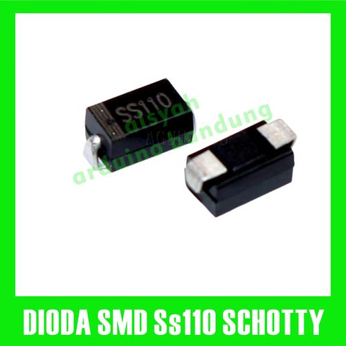 Promo SS110 SR1 SMD Schottky Barrier Rectifier SMA Diode 1A 100V dioda ...