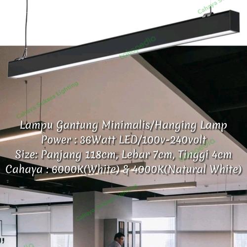 Jual Lampu Gantung Minimalis/Linear Light/Hanging Lamp 36watt LED ...