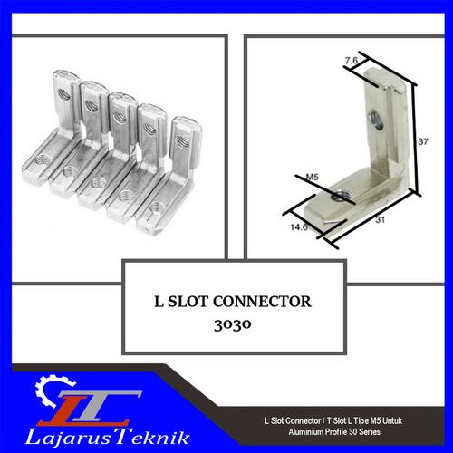 Jual L Slot Connector / T Slot Untuk Aluminium 3030 / 3060 / 30 Series ...