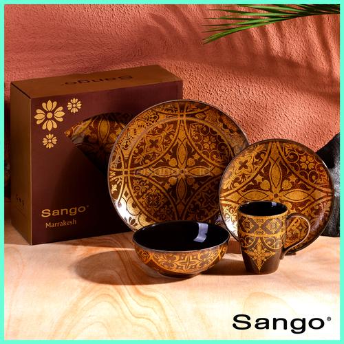 Promo SANGO Set Peralatan Makan Marrakesh Cinnamon (isi 4) - Kota ...