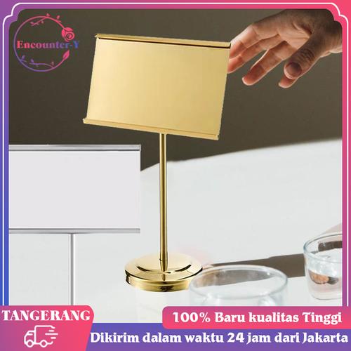 Jual Menu Stand Display Stainless Table Number Holder Tiang Nomor Meja ...