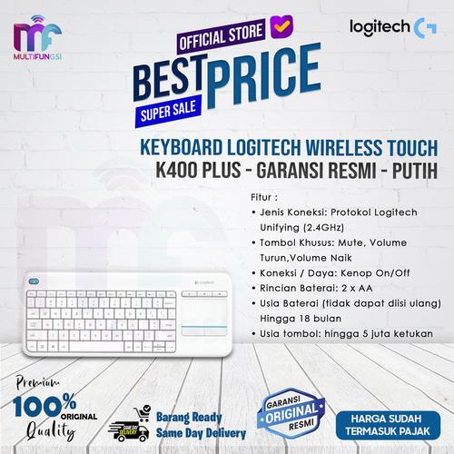 Jual Keyboard LOGITECH Wireless Touch K400 K 400 PLUS - Garansi Resmi ...
