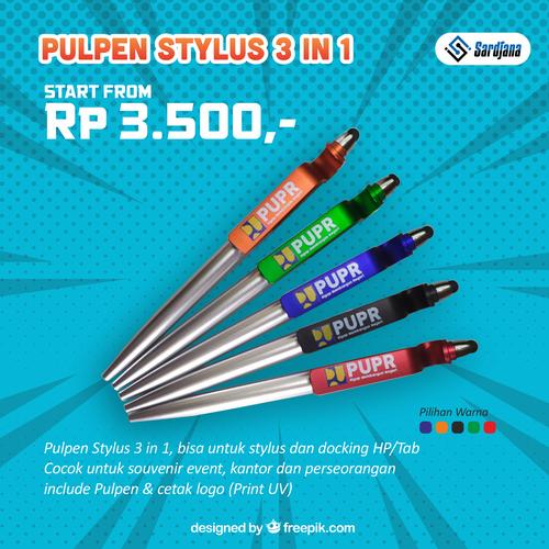 Jual Bulpen Pulpen Pen Stylus Cetak Logo Untuk Promosi dan Souvenir ...