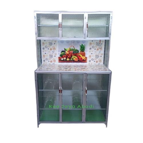 Jual LEMARI PIRING 3 PINTU RAK PIRING 2 PINTU RAK PIRING ALUMUNIUM - 2 ...