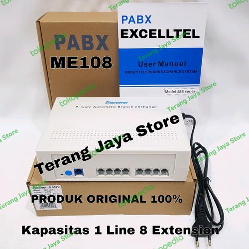 Jual Pabx Excelltel ME108 Pabx 1 line 8 Extension Mini Pabx 108 ...