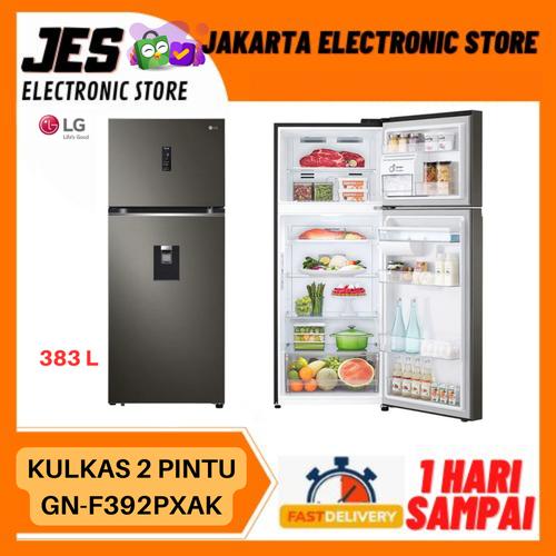 Promo LG GN-F392PXAK KULKAS 2PINTU SMART INVERTER 383L GNF392PXAK DISPENSER Cicil 0% 3x ...
