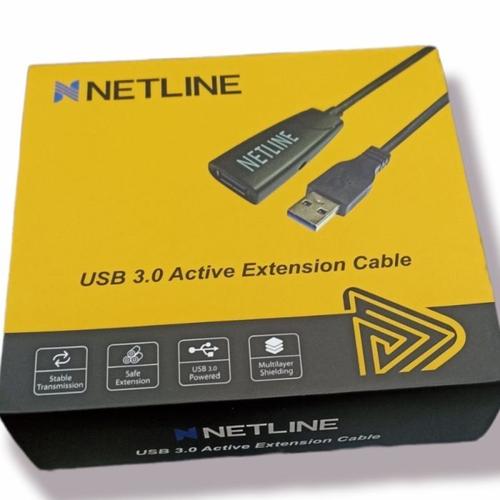Jual NETLINE Usb 3.0 Active Extension Cable 5M,10M,15M,20M, Extender Aktif - USB EX 3.0 15M ...