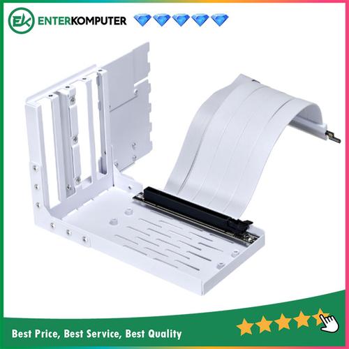 Promo LIAN LI VG4-4W WHITE - Universal 4- Slots Vertical GPU Kit With ...