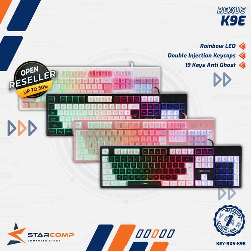 Jual Rexus Keyboard Gaming K9E - Black-White - Kab. Sleman - Starcomp ...