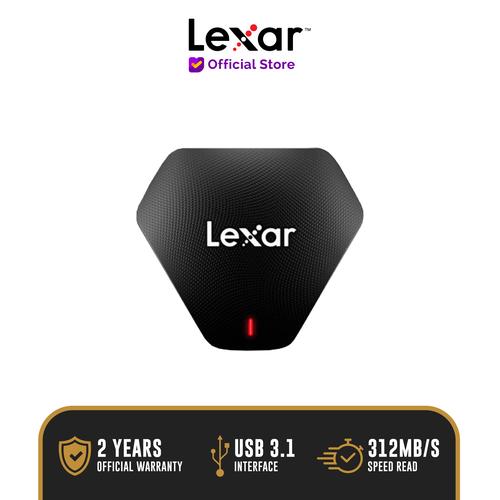 Promo Lexar Professional LRW500U Multi-Card 3-in-1 USB 3.1 Card Reader ...