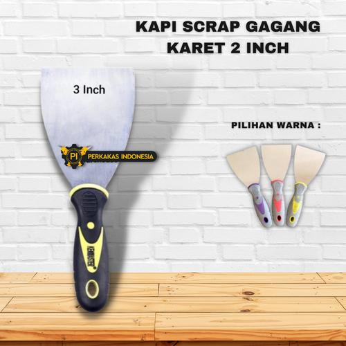 Jual Kapi Scrap Gagang Karet 3 Inch Kape Scraper Sekrap Pengerok Cat ...
