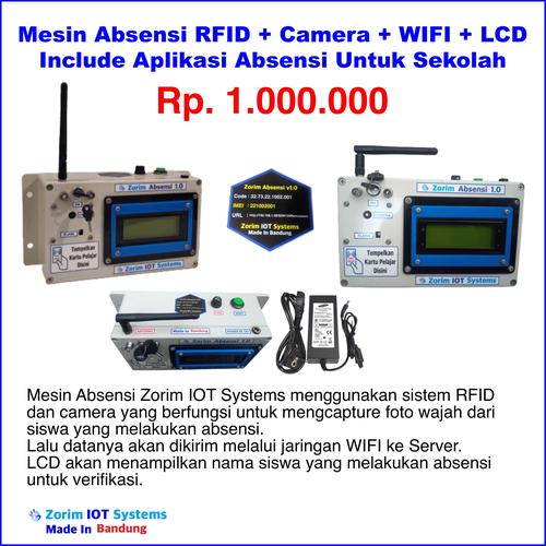 Jual Mesin Absensi RFID + Camera + LCD Include Aplikasi Absensi Sekolah ...