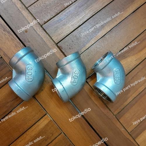 Jual ELBOW KNEE STAINLESS 304 1/4"INCH STAINLESS STEEL SUS 304 CLASS ...