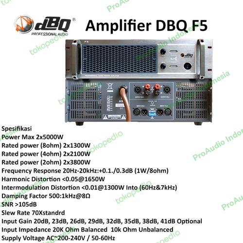 Jual POWER AMPLIFIER dBQ F5 - Kota Surabaya - ProAudio Indonesia ...