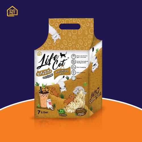 Jual Pasir Life Cat Tofu Soya pasir kucing wangi gumpal 7 Liter ...