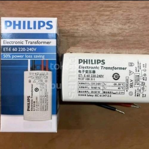 Jual PHILIPS ET-E 60 ballast halogen elektonik trafo lampu halogen max ...