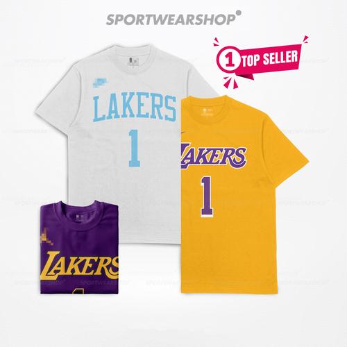 Promo Tshirt Baju Kaos Basket NBA LA LAKERS 1 D Angelo Russell Koleksi Baru - Classic 2023, M ...