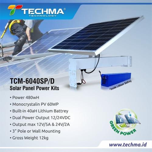 Promo Techma TCM-6040SP CCTV Surveillance Solar Panel Kit - Lengkap ...