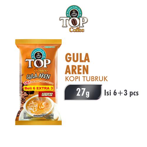 Promo Top Coffee Kopi Instan Susu Gula Aren Tubruk 3in1 27 gr x 9 pcs ...