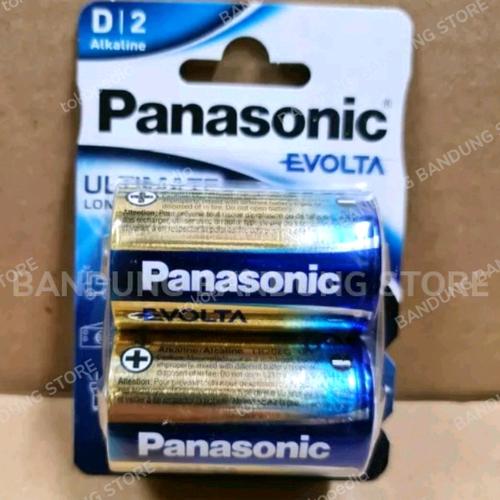 Jual PANASONIC SIZE D 1,5V EVOLTA ALKALINE BATERAI BATRE 1,5V R20 ...