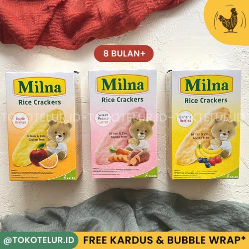 Jual MILNA - Rice Crackers | Biskuit Bayi Cemilan Snack Bayi (8+bulan ...