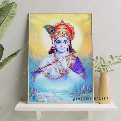 Jual Poster Gambar Dewa Krisna, Khrisna - Dewa Hindu - V1 - A4 - Kota ...