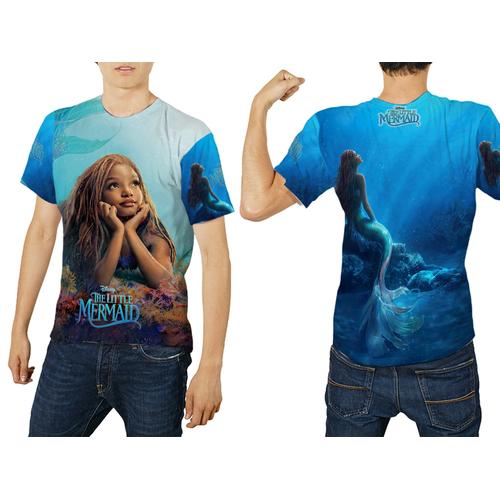 Jual Baju Kaos Tshirt Disney Princess The Little Mermaid Pria Custom ...