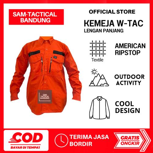 Jual Kemeja Lapangan Tactical W Tac Lengan Panjang Bahan American ...