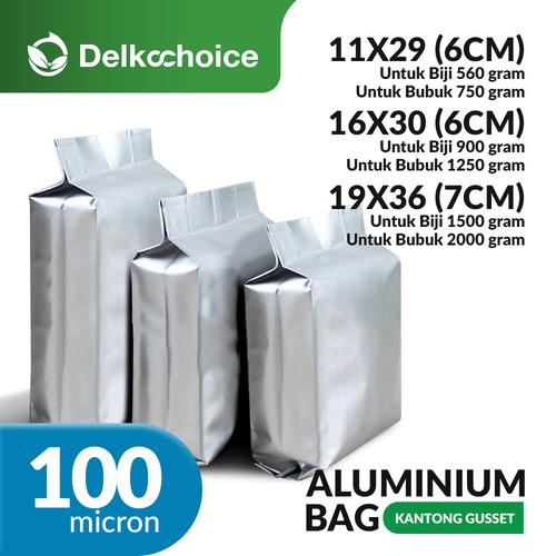 Jual Alumunium bag gusset central sealing kemasan kantong delkochoice ...
