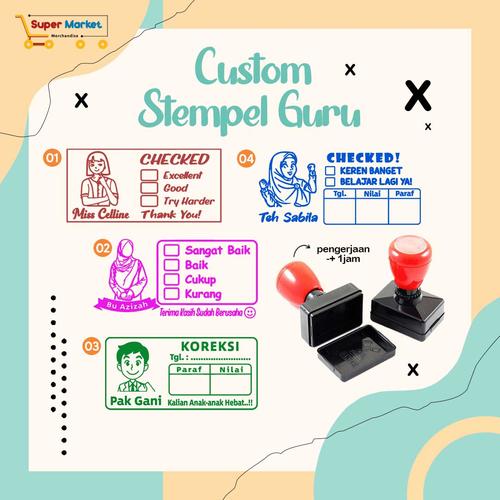 Jual STEMPEL NILAI GURU REWARD / CETAK STEMPEL PENILAIAN KOREKSI TK SD ...