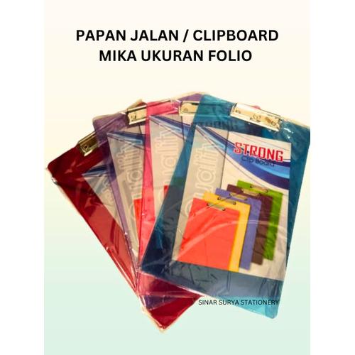 Jual Papan Jalan / Papan Ujian / Clipboard Mika Ukuran F4 - Kota ...