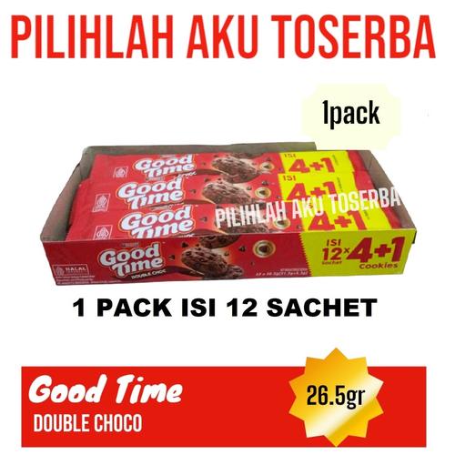 Jual Good Time Cookies DOUBLE CHOCO 16 gr Singles Pack, HARGA 1 PACK ...