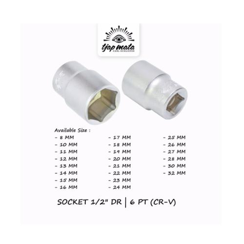 Jual TJAP MATA / Mata Sok 6PT 1/2 Inch Satuan - Kunci Sok Shock Socket ...
