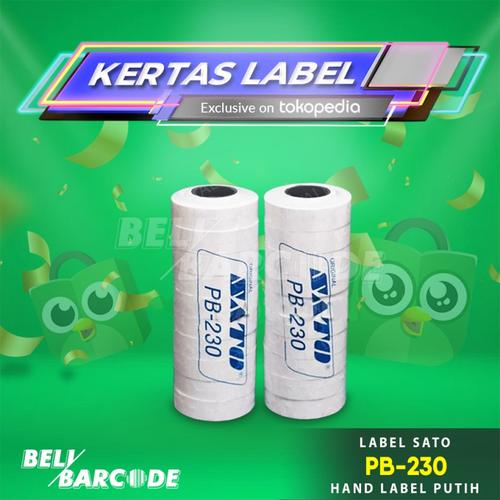 Jual STIKER HAND LABEL SATO PB-230 PUTIH POLOS - Putih - Kota Surabaya ...