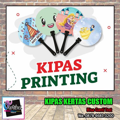 Jual Kipas Promosi Custom / Kipas Printing Cetak Kipas Custom / Print ...