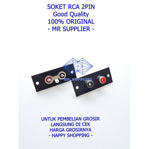 Jual SOCKET RCA 2 PIN / SOKET INPUT AUDIO RCA 2pin - Jakarta Pusat - Mr ...