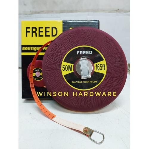 Jual Meteran Gulung Kain Bulat Rol 50M | Cloth Tape Measure Roll Pita ...