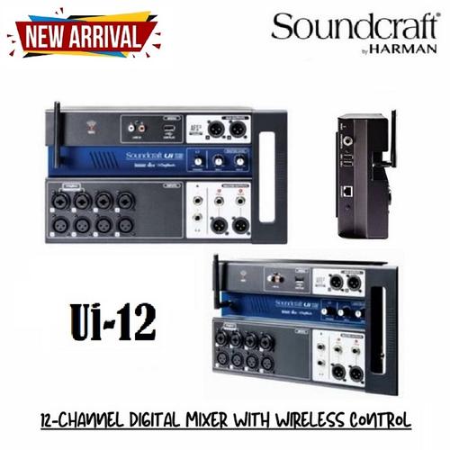 Jual Soundcraft Ui12 12-channel Digital Mixer/USB With Wireless Control ...