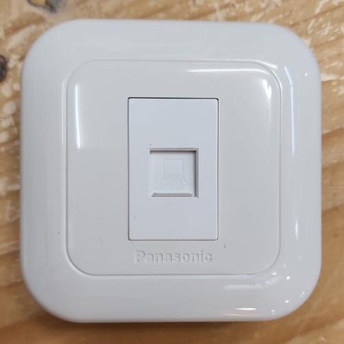 Jual STOP KONTAK FACEPLATE OUTLET LAN RJ45 CAT 6 FRAME PANASONIC ...