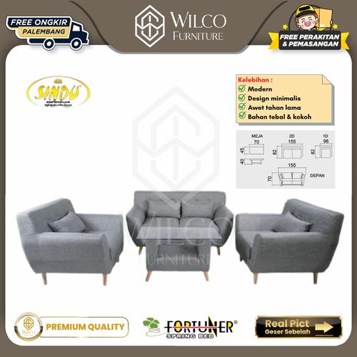 Jual Sofa Set Fortuner Tamara 211 + Meja / Sofa Sindu RuangTamu Kaki Retro - Kota Palembang ...